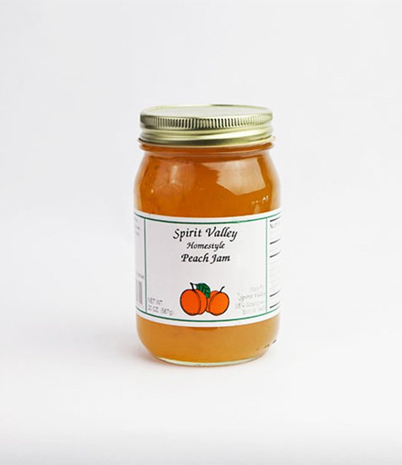 Spirit Valley Peach Jam-20oz - Jams and Jellies - Sunrise Orchards