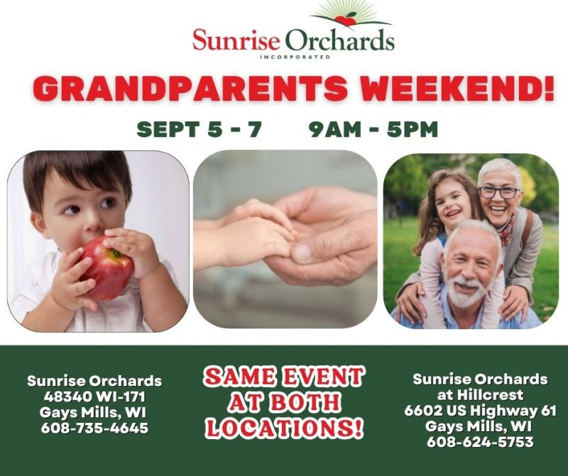 🍎 Grandparents Weekend at Sunrise Orchards – a Tradition Worth Starting!